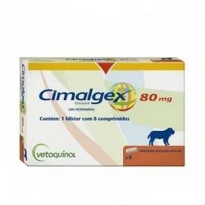 Anti-Inflamatório Vetoquinol Cimalgex Cimicoxib 8 Comprimidos 80 MG